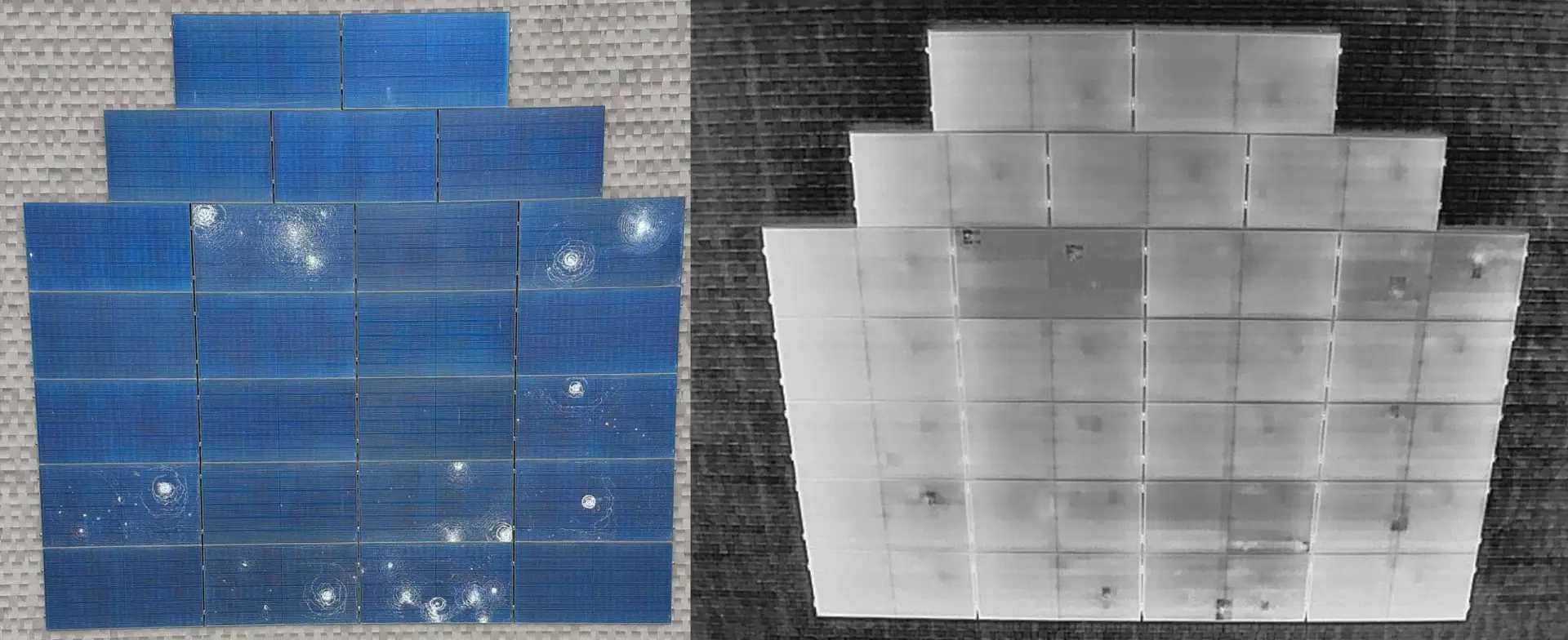 Thermal Drones for Hail Damaged Solar Inspections